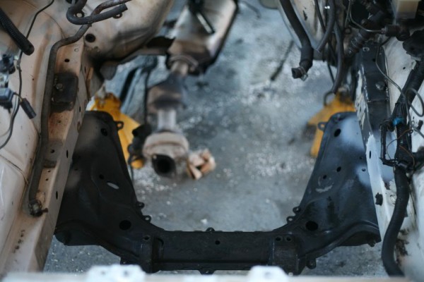 The FC subframe in an FB RX-7 | Build Race Party