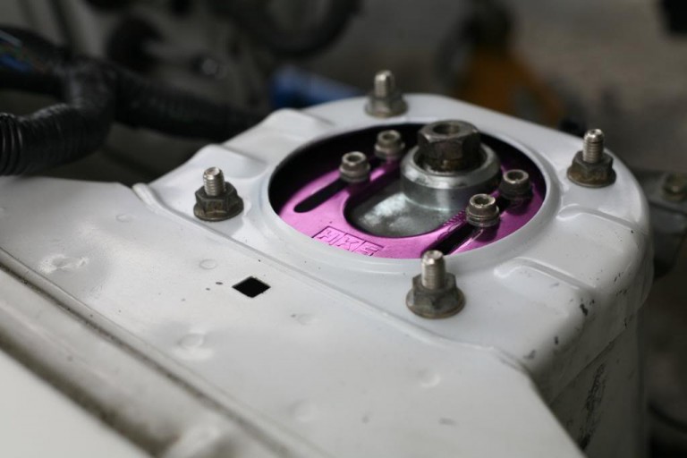 The FC subframe in an FB RX-7 | Build Race Party